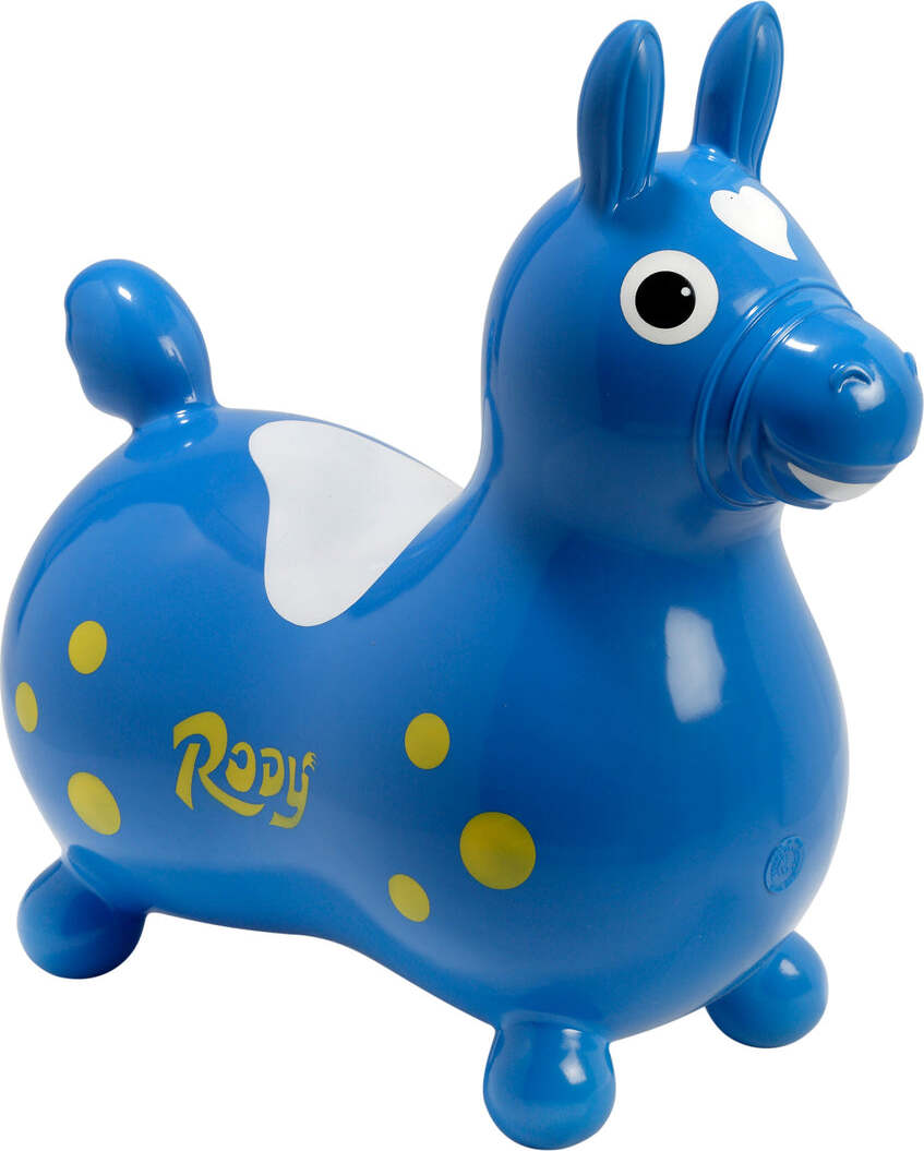 Rody Inflatable Bounce Horse (Blue) – Tom's Toys